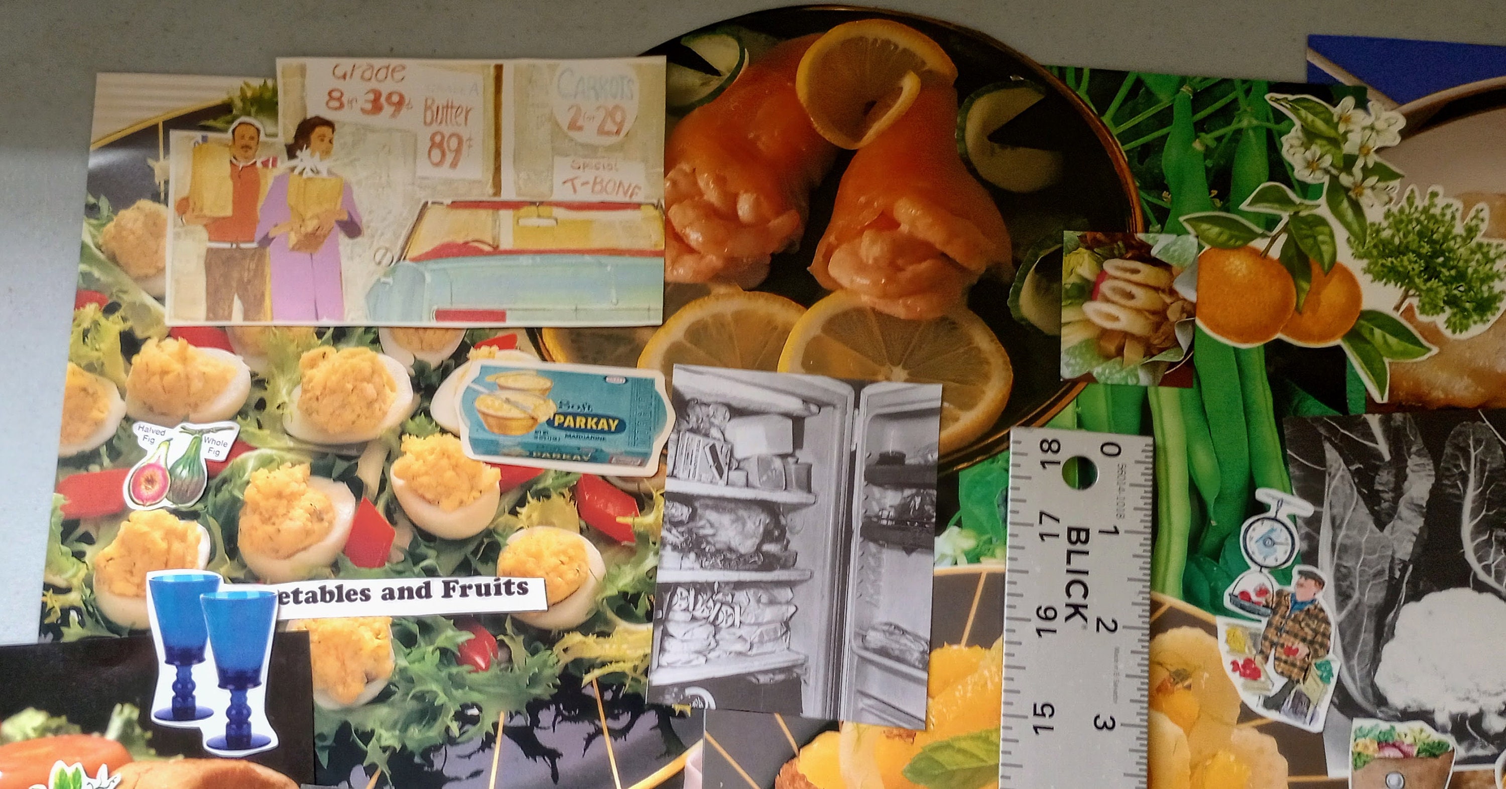 FOOD, DRINK, COOKING, Dining 5 Collage Cutout Bundle Pack: 50 Cutout ...