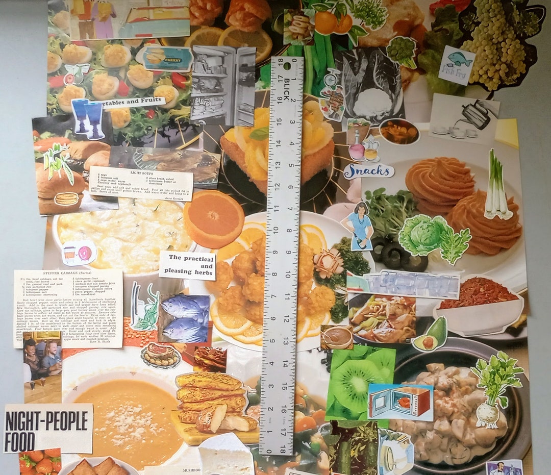 FOOD, DRINK, COOKING, Dining 5 Collage Cutout Bundle Pack: 50 Cutout ...