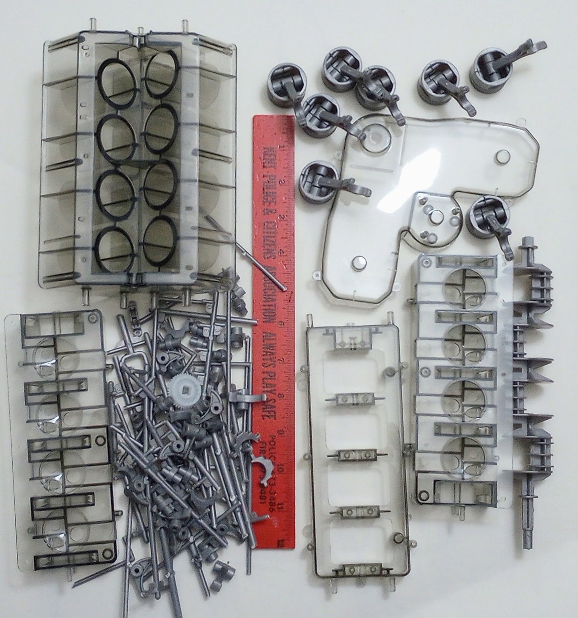 Plastic Model Parts and Sprue for Assemblage, Collage, or Kitbashing ...
