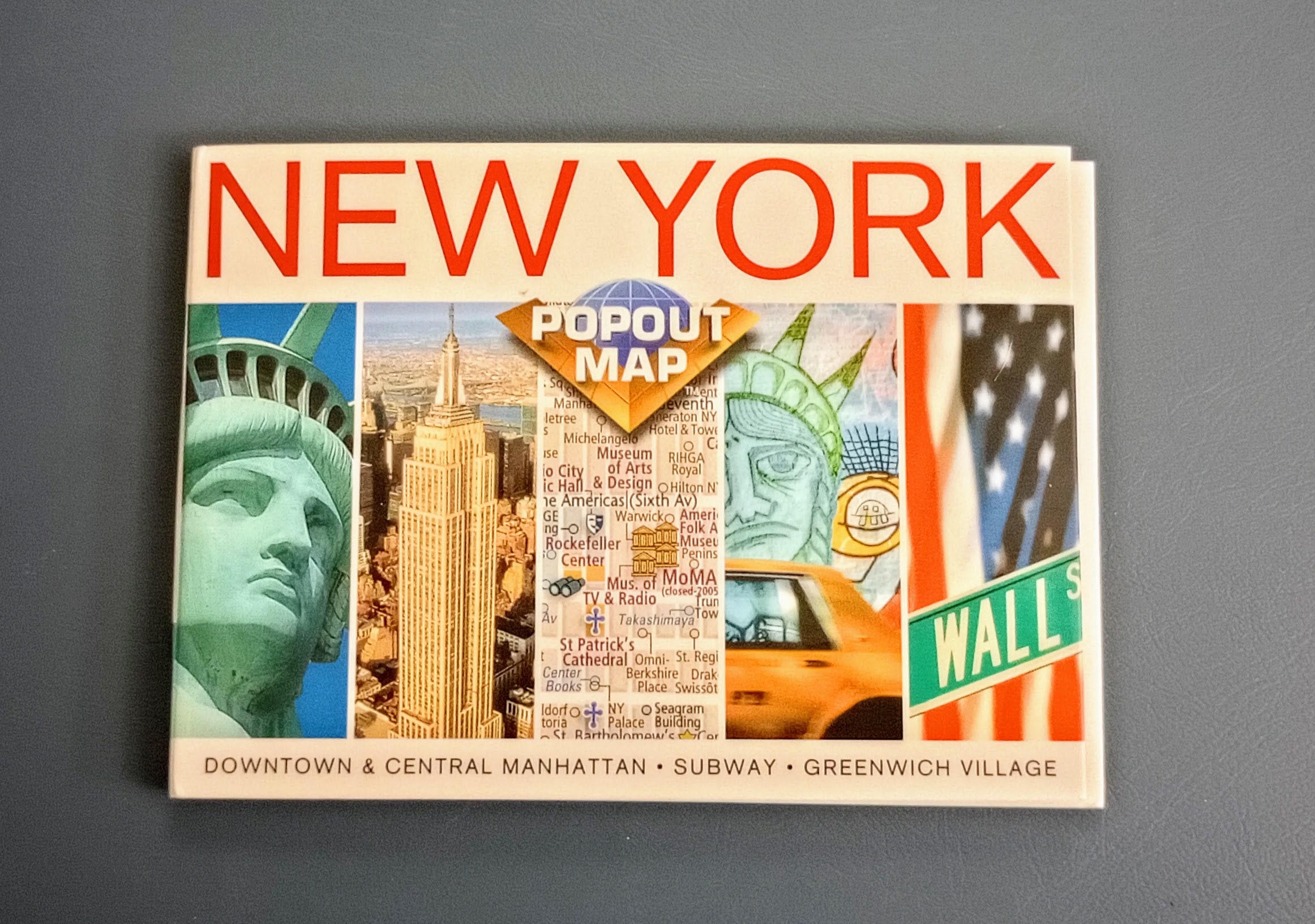 Lot of 3 Full-sized Maps: New York City Popout Map 2004, NYC Street Map ...