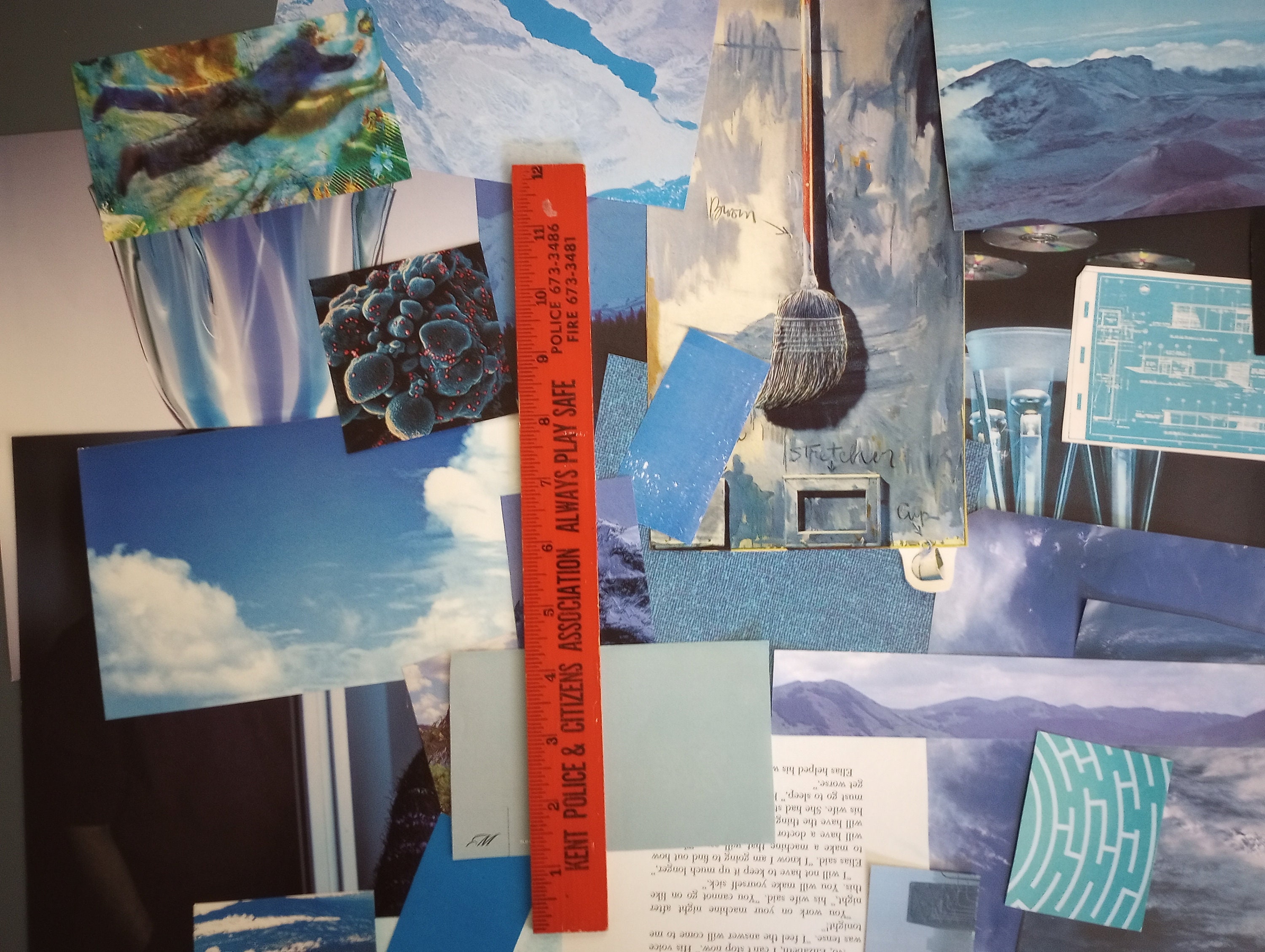 BLUE Collage Cutout Pack: 50+ Cutout Vintage Images for Mixed Media ...