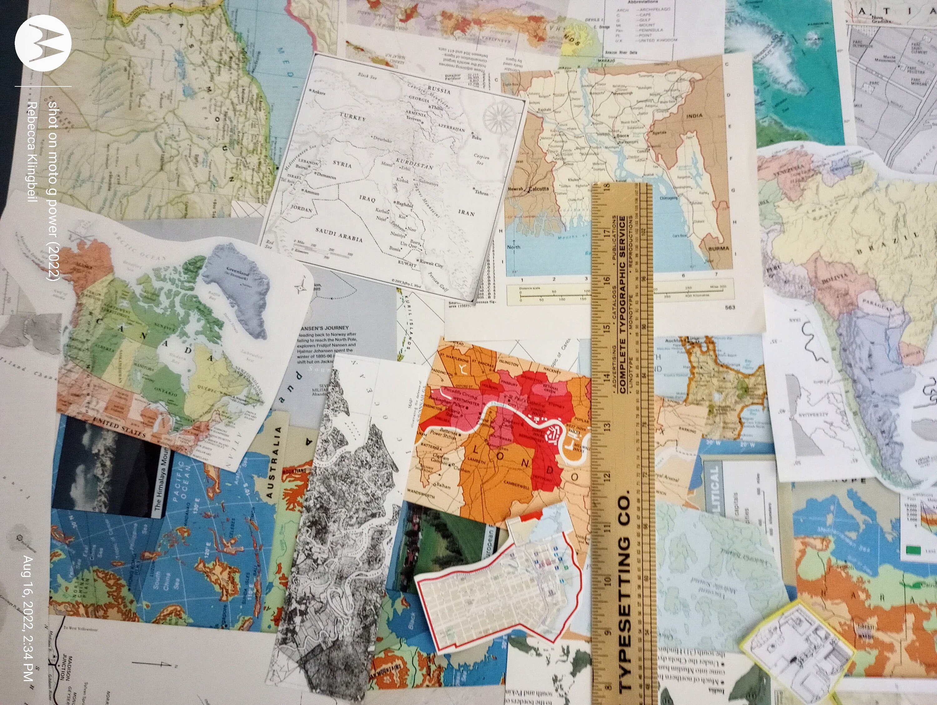MAPS Collage Cutout Pack: 50 Cutout Vintage Images for Mixed Media ...