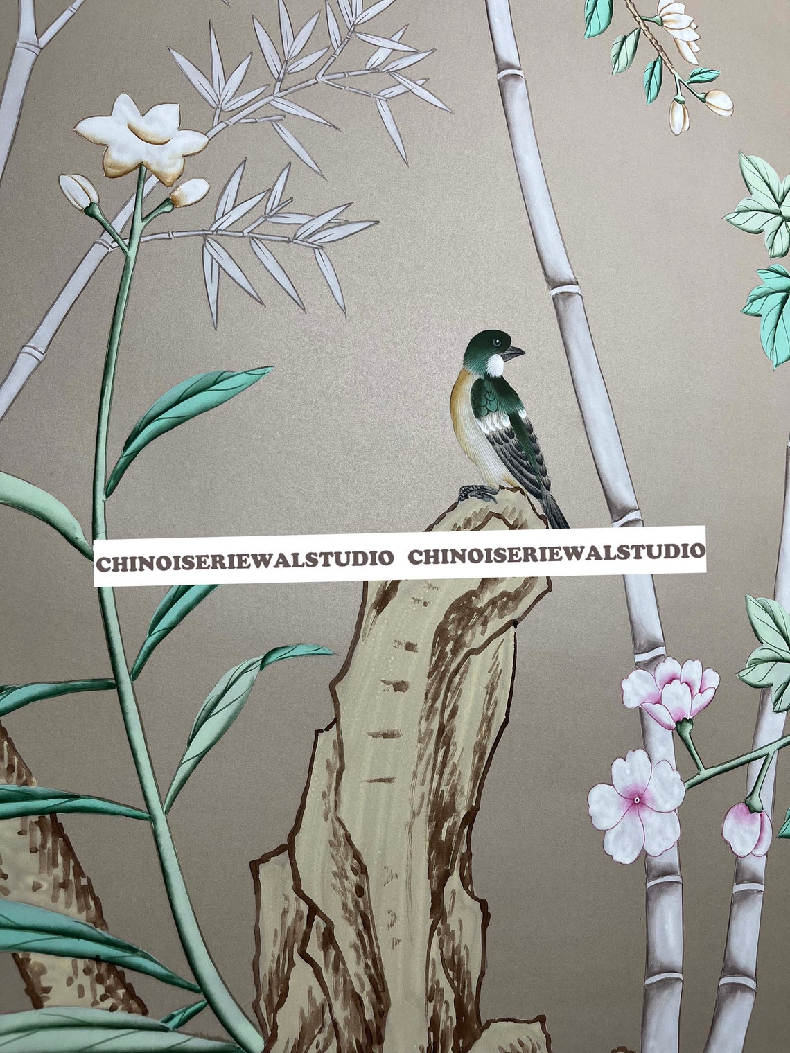 Chinoiserie Murals Chinoiserie Panels Hand Painted Wallpapers - Etsy