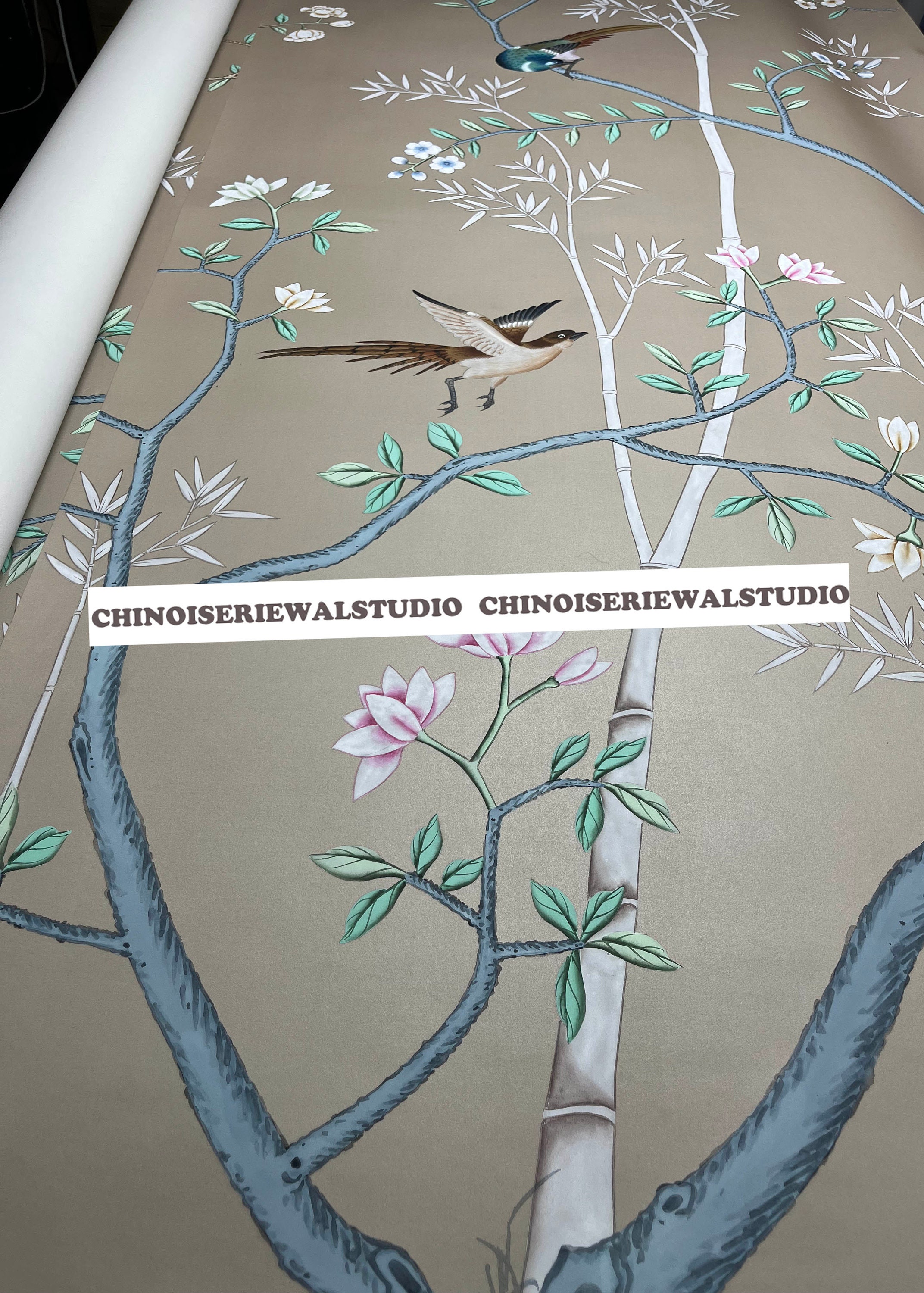 Chinoiserie Murals Chinoiserie Panels Hand Painted Wallpapers - Etsy
