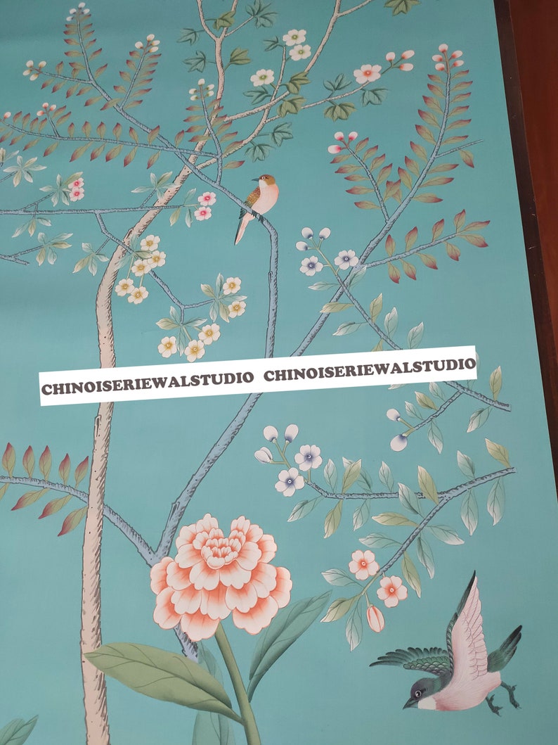 Chinoiserie Wallpapers Chinoiserie Panels Hand Painted - Etsy
