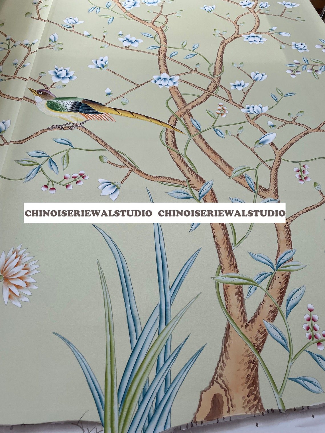 Chinoiserie Wallpapers Chinoiserie Panels Hand Painted - Etsy
