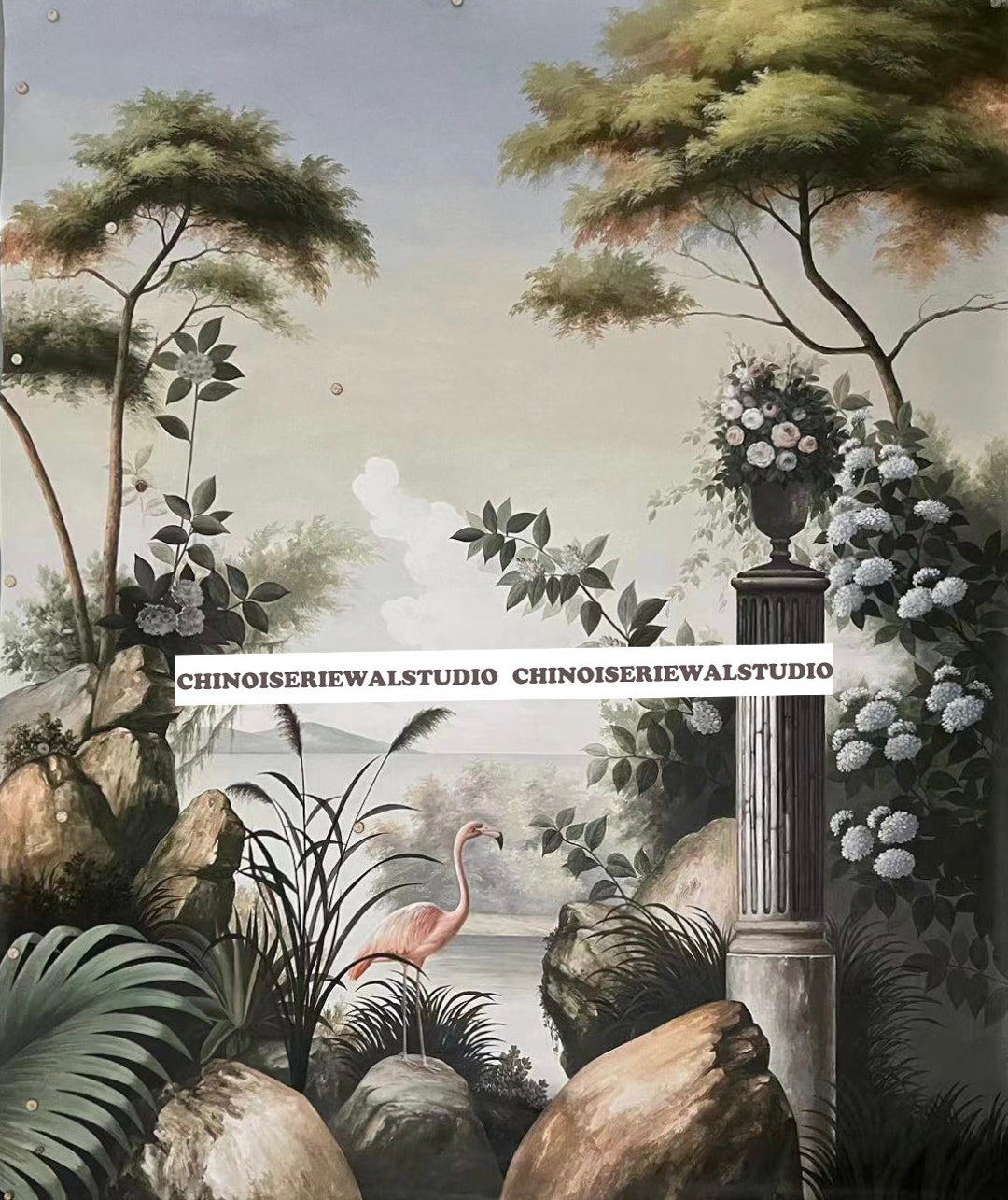 Panoramic Wallpaper Panoramic Murals Handpainted Artworks on Scenic ...