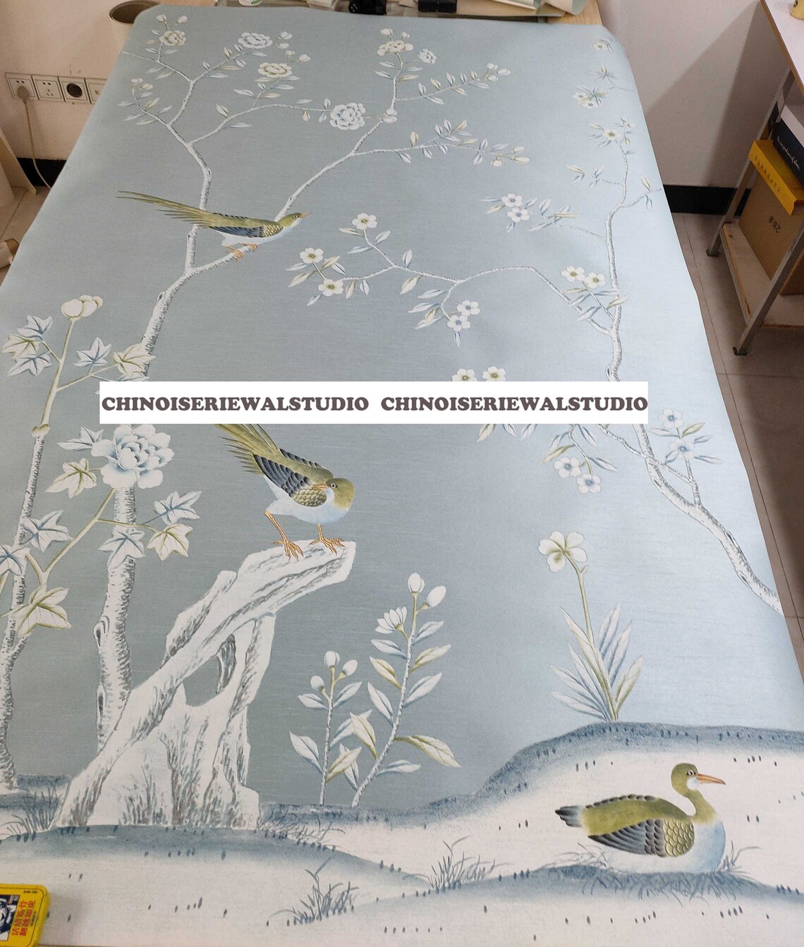 Chinoiserie Wallpapers Chinoiserie Panels Hand Painted - Etsy