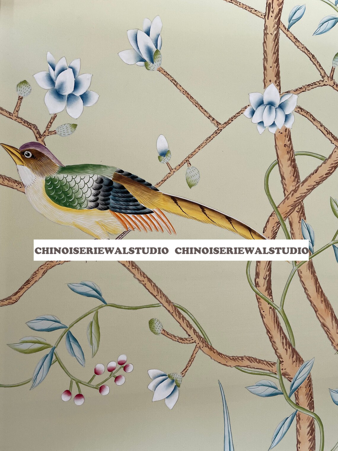 Chinoiserie Wallpapers Chinoiserie Panels Hand Painted - Etsy