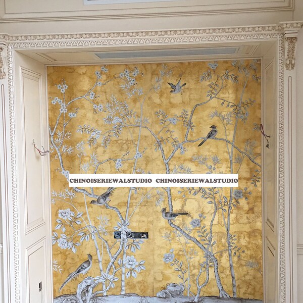 Metallic Gold Wallpaper - Etsy