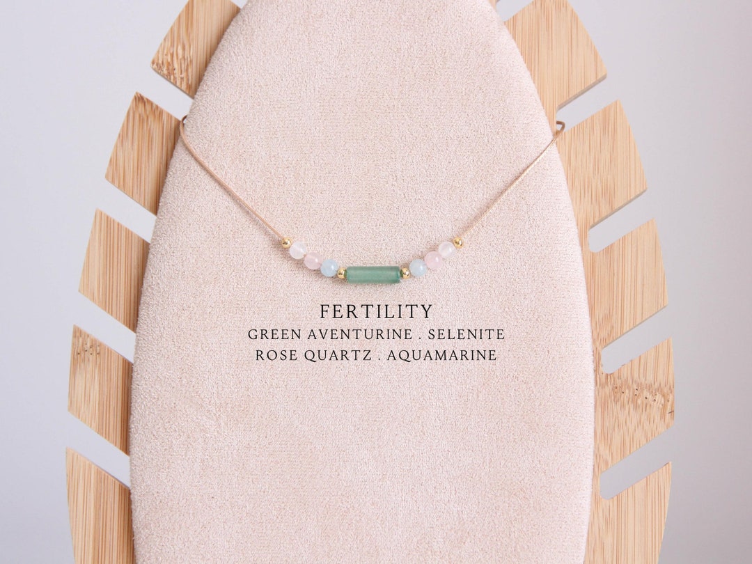 Fertility Necklace Healing Custom Crystals Jewelry Personalized Gift ...
