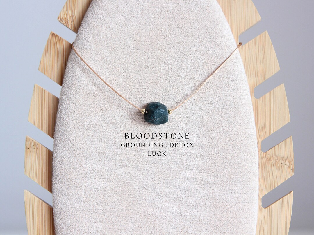 Custom Raw Bloodstone Necklace Hippie Necklace Bohemian Necklace March ...