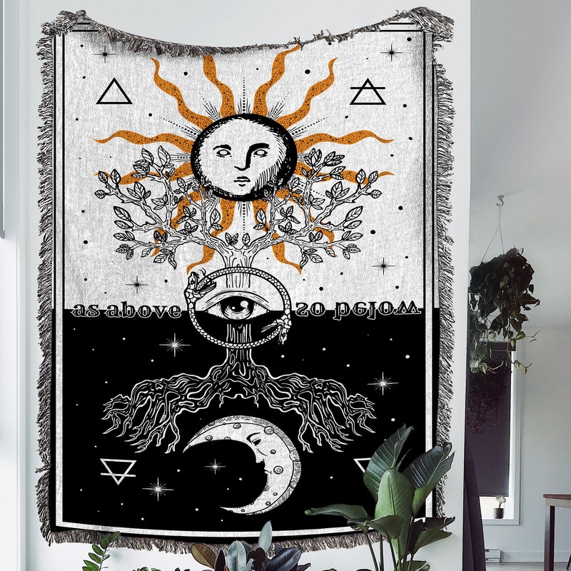 Sun and Moon Tapestry - Etsy