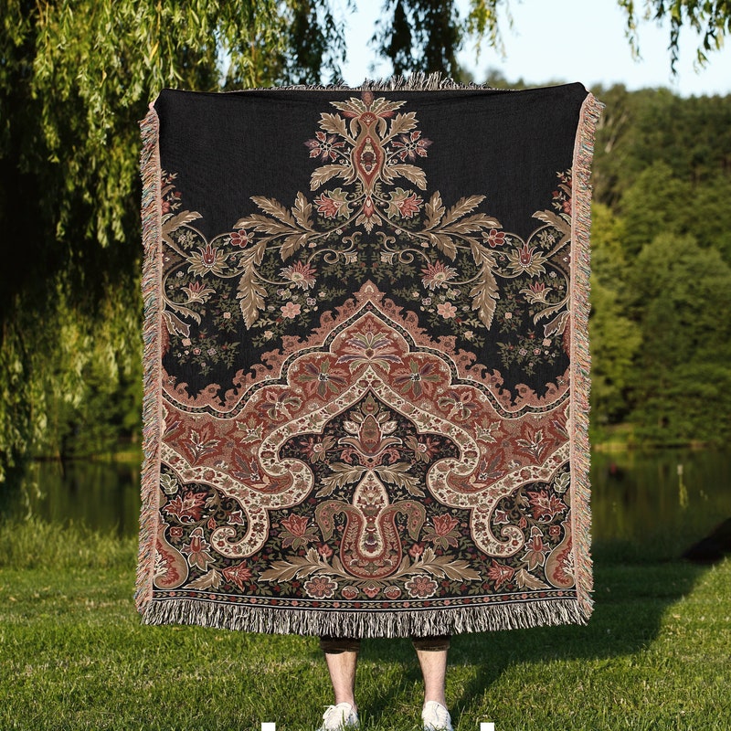 Bohemian Throw Blanket - Etsy