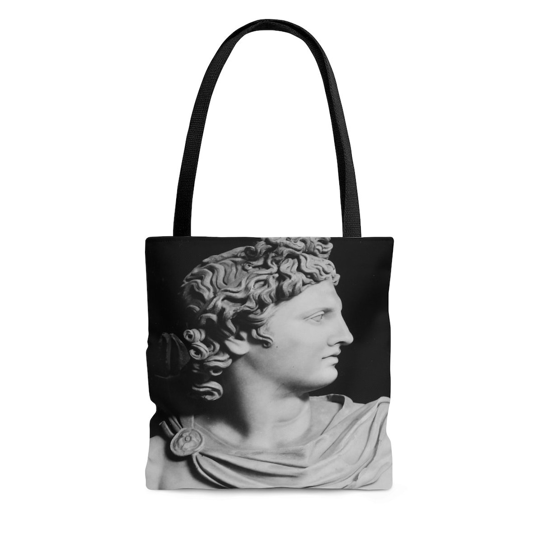 Apollo Statue Tote Bag: Greek Mythology Polyester Shoulder Bag - Etsy