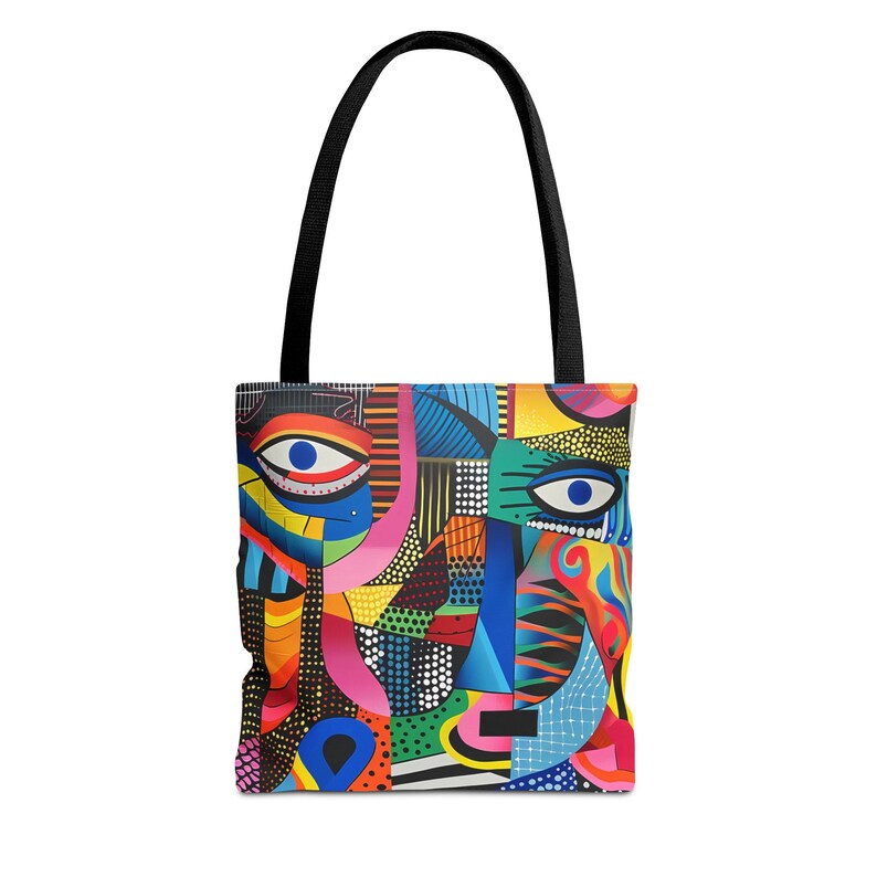 Abstract Eye Tote Bag: Vibrant Psychedelic Art Accessory - Etsy