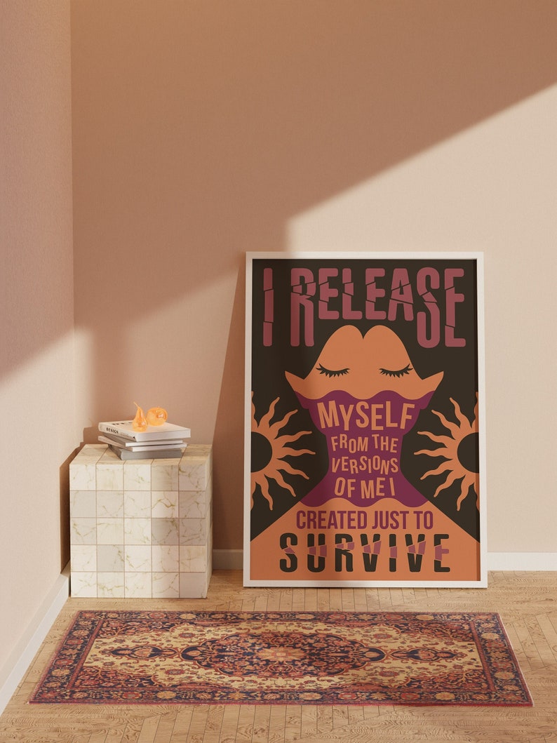 Unleashed Self: Motivational Print and Positive Energy Poster - Etsy