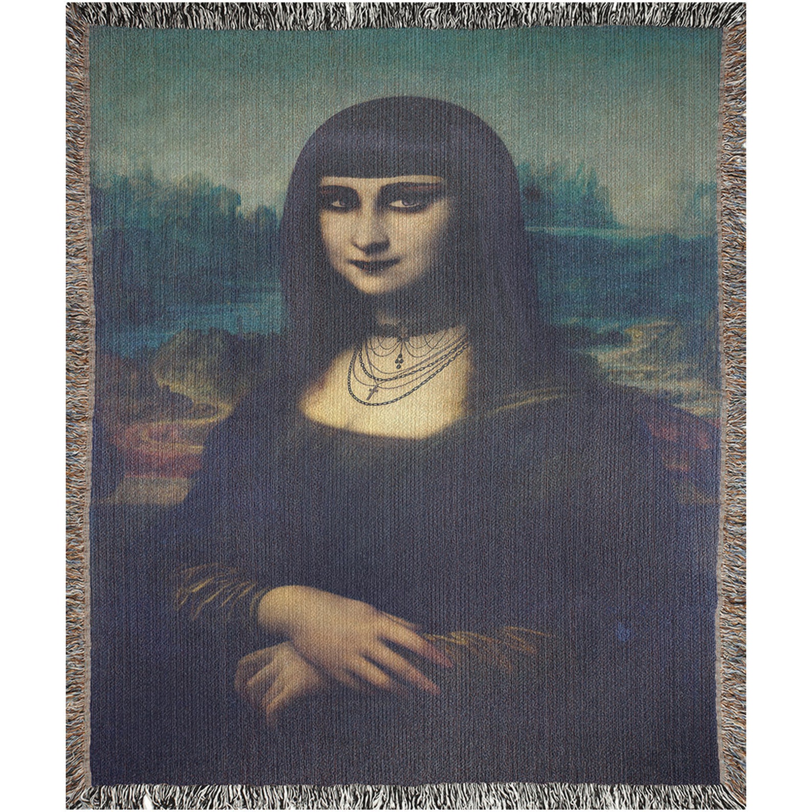 Emona Lisa Woven Throw Blanket: Pastel Goth Room Decor - Etsy