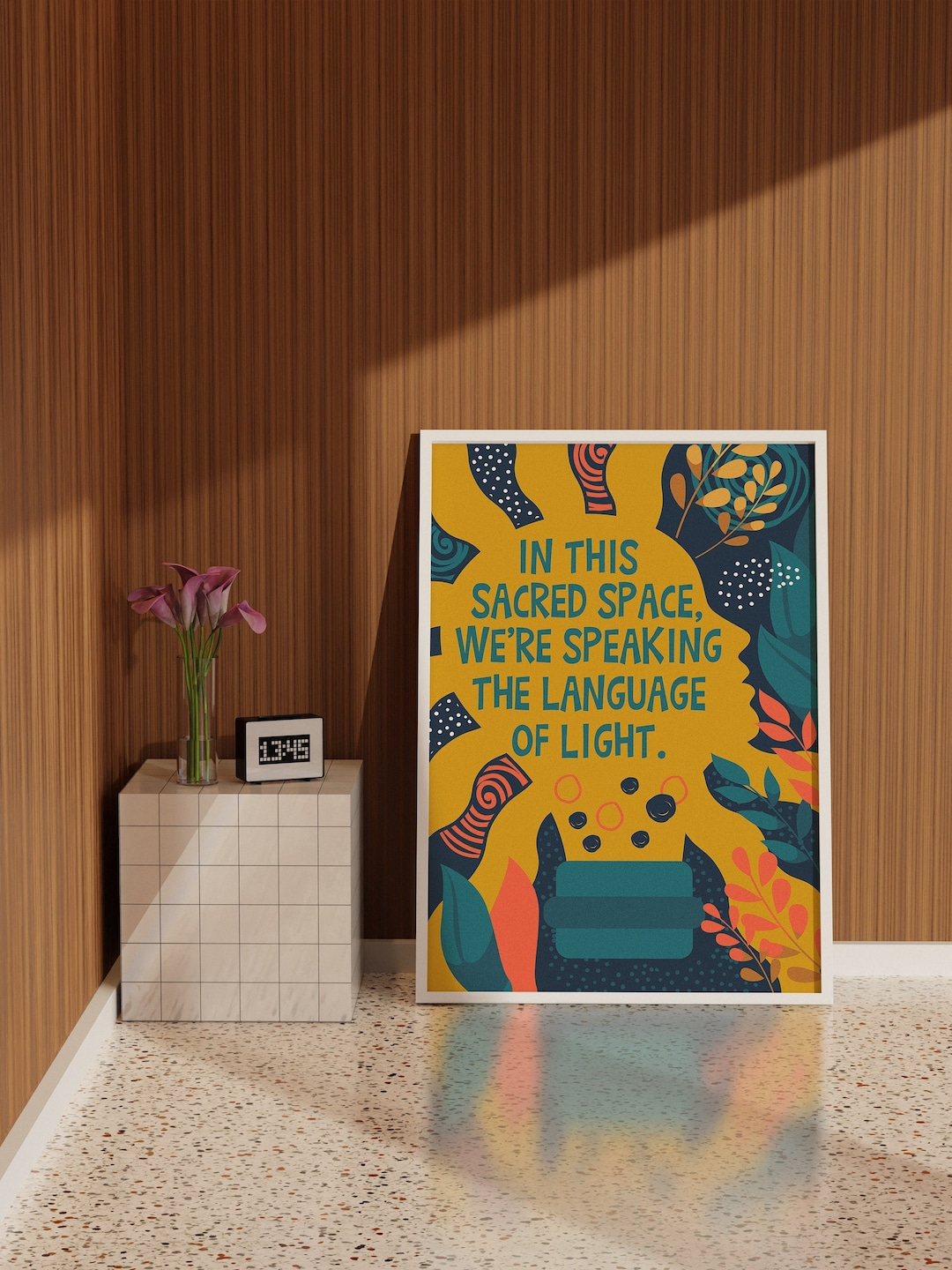 Light Language Art Print: Spiritual Boho Decor - Etsy