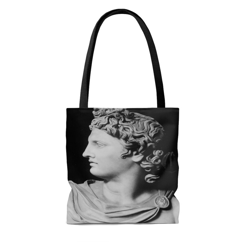 Apollo Statue Tote Bag: Greek Mythology Polyester Shoulder Bag - Etsy