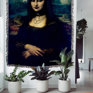Emona Lisa Woven Throw Blanket: Pastel Goth Room Decor - Etsy