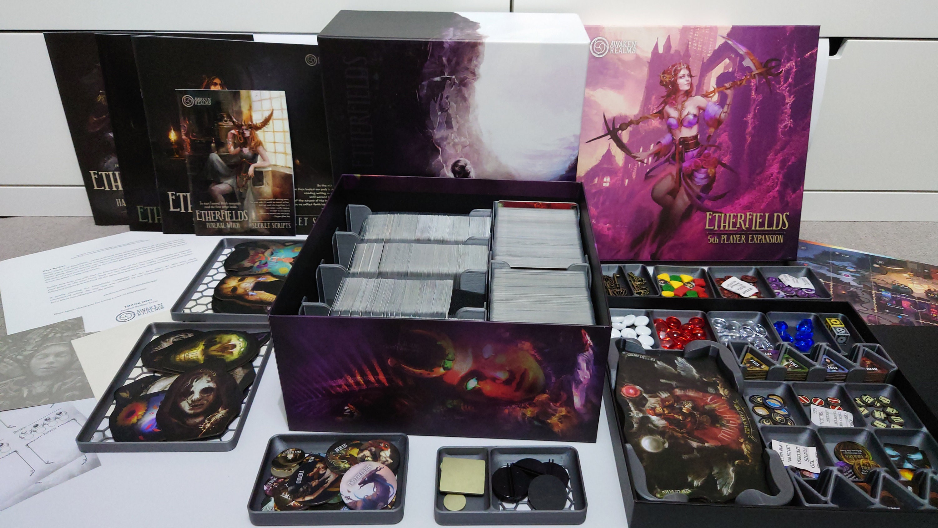 3D Printed Boardgame Insert for Etherfields, Including the Sphinx ...