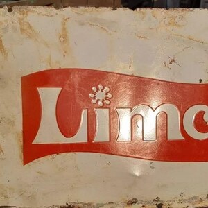 1920's Old Antique Vintage Rare Limca Ad Porcelain Embossed Enamel Sign ...