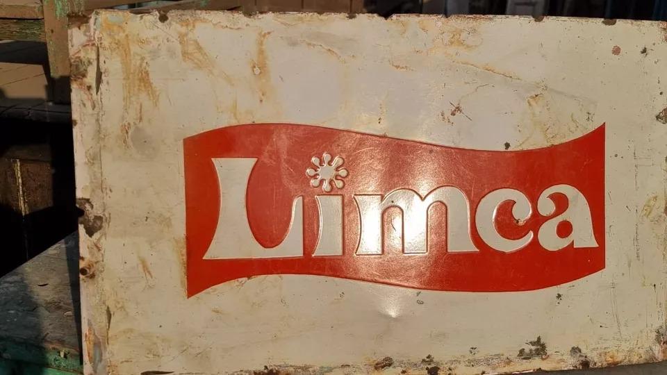 1920's Old Antique Vintage Rare Limca Ad Porcelain Embossed Enamel Sign ...