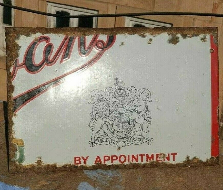 1900's Old Vintage Very Rare East India Company Seal Porcelain Enamel ...