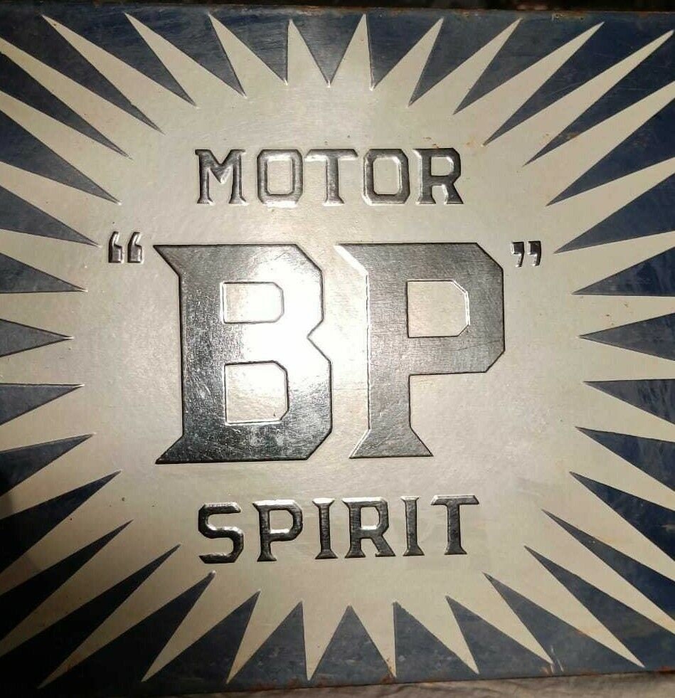 1930's Old Antique Vintage Rare BP Spirit Motor Oil Porcelain Enamel ...