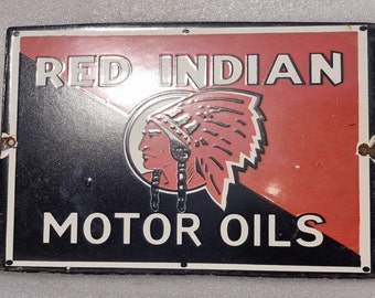 Red Indian Vintage Sign - Etsy