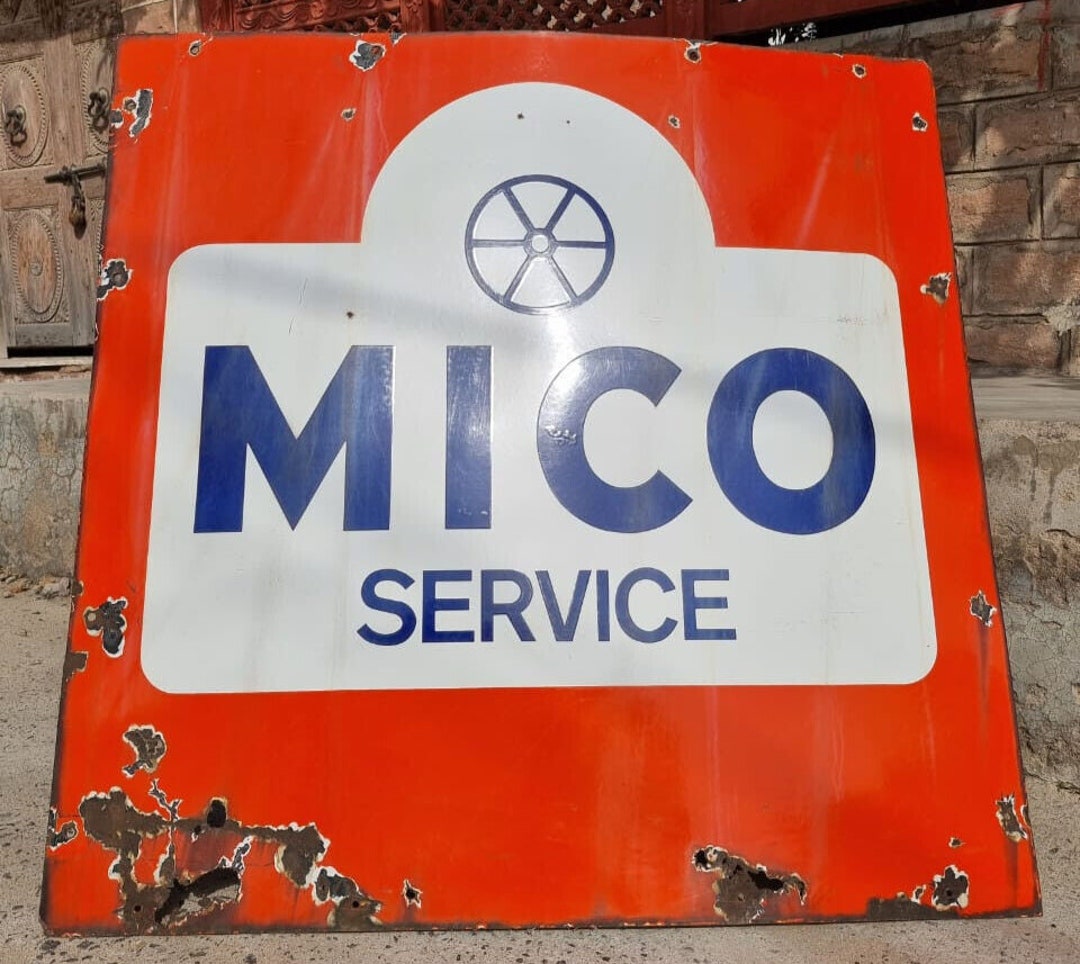 Original 1900's Old Antique Vintage Very Rare Mico Service Adv. Big ...