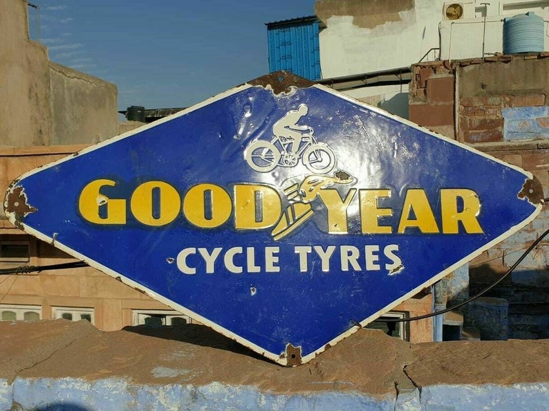 Original 1920's Old Antique Vintage Very Rare Double Sided Goodyear ...