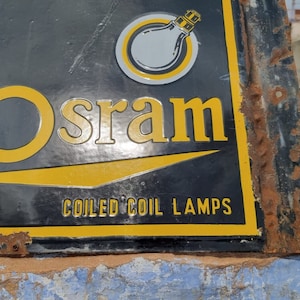 1930s Old Antique Vintage Very Rare Double Sided Osram Bulb Lamps ...