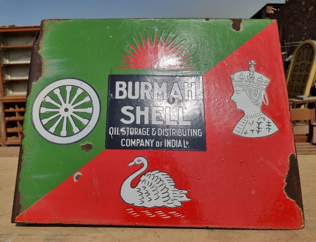 Original Old Antique Vintage Very Rare Double Sided Victorian Burmah ...