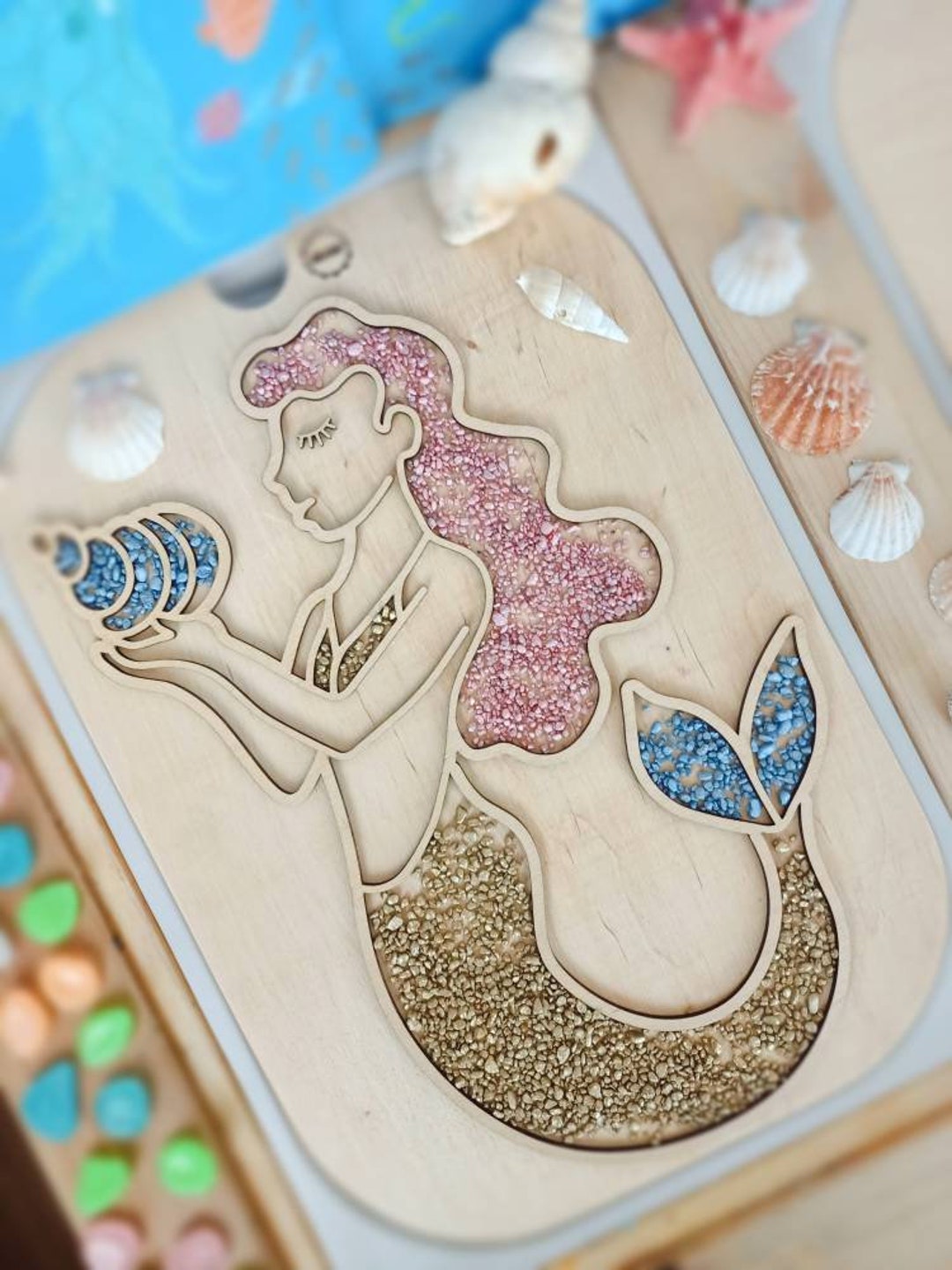 Flisat Fillable Tray Mermaid, Fillable Topper, Trofast, Mermaid Topper ...
