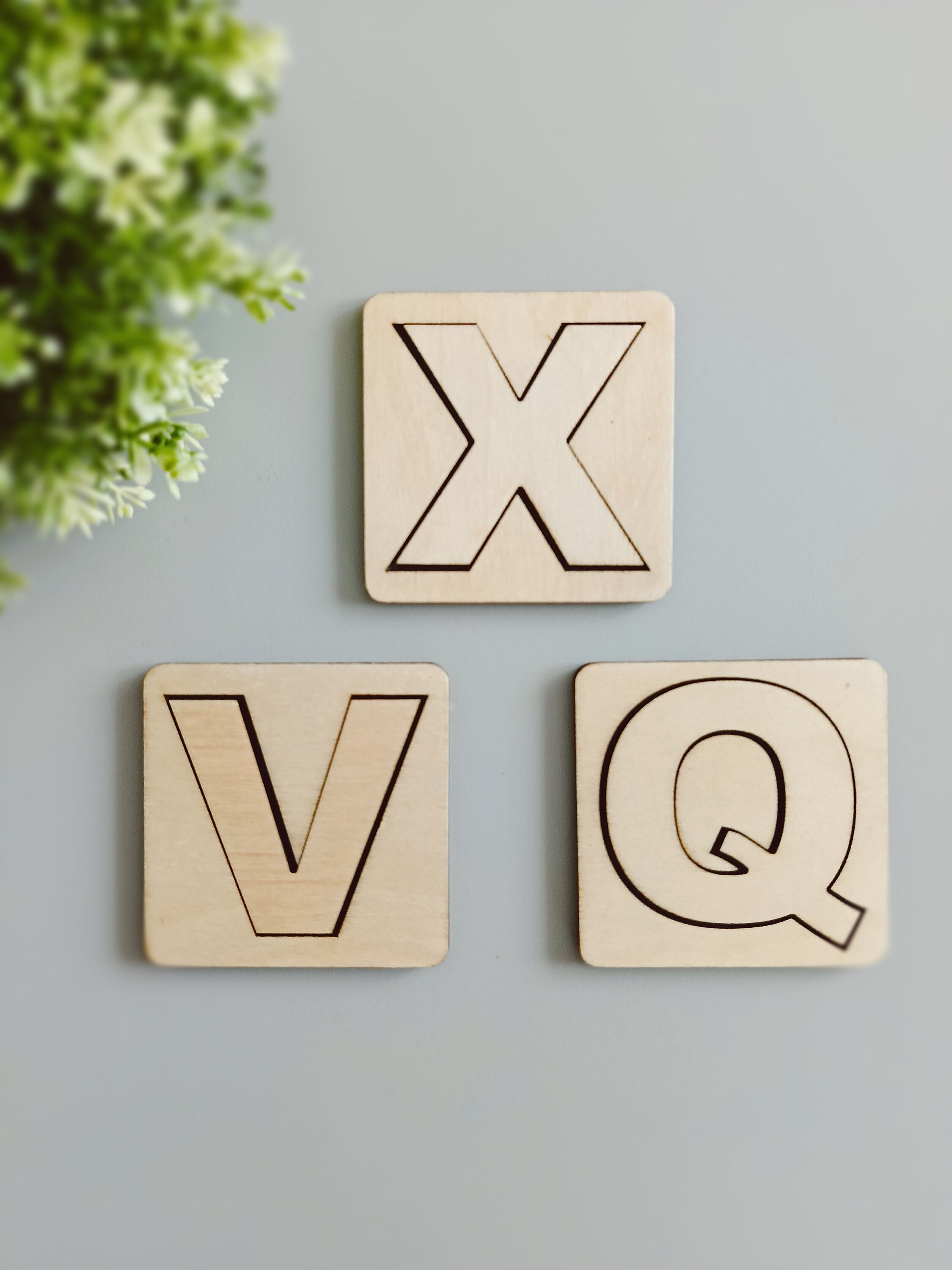Alphabet Letters Learning Wooden Boards Learning to Read and Write ...