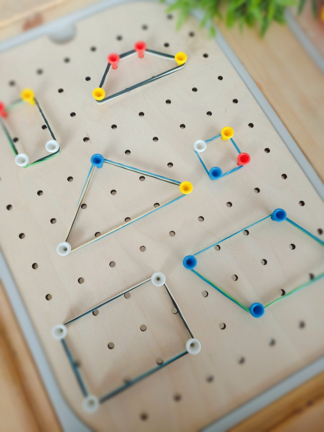 Flisat Peg Board, Trofast Peg Board, Set With Tees and Rubber Bands ...