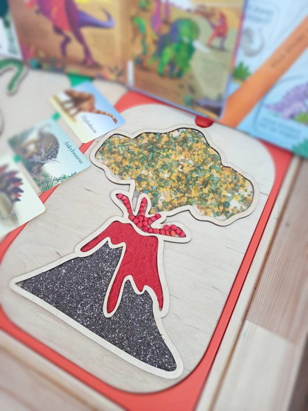 Flisat Fillable Tray, Theme Play Fillable Topper, Trofast, Volcano ...