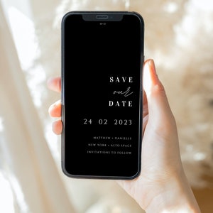 Save the Date E-invite Template, Digital Invite, Electronic Save the ...
