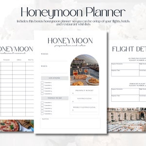 Digital Wedding Planner Template, Printable Instant Download Canva ...