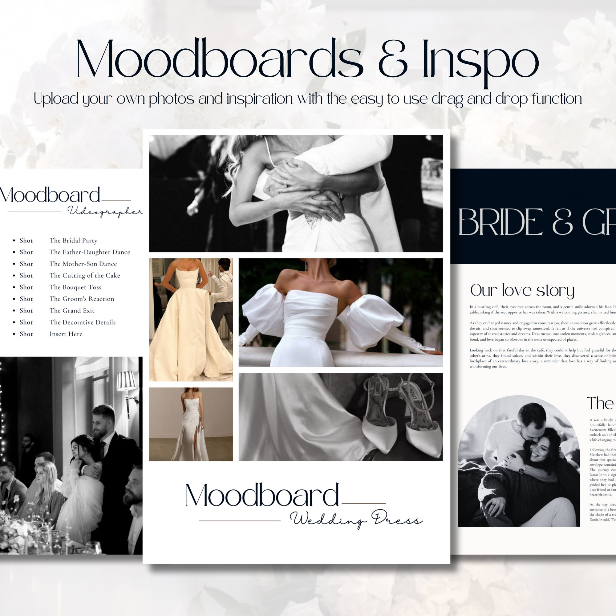 Digital Wedding Planner Template, Printable Instant Download Canva ...