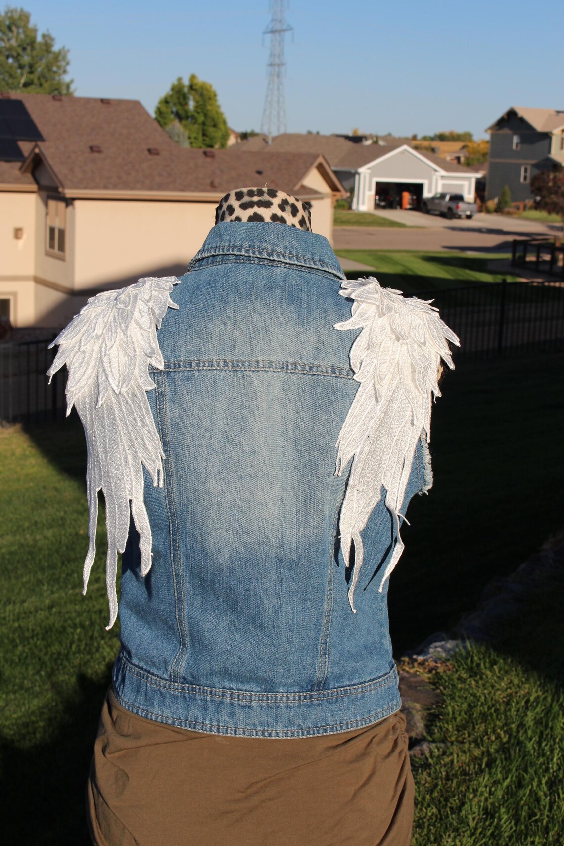 Denim Vest, Angel Wings, Unique - Etsy