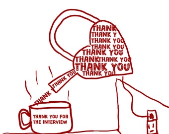 Digital Thank You Card for Job Interview - Etsy