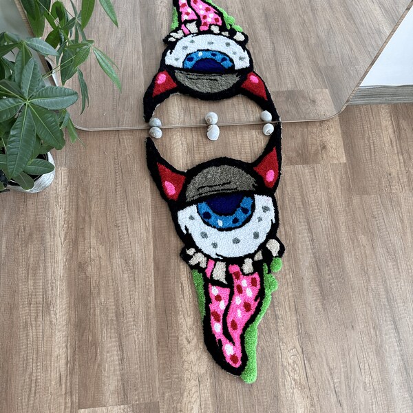 Walking Man Handmade Tufted Rug Home Decor Enjoyable Living Room ...