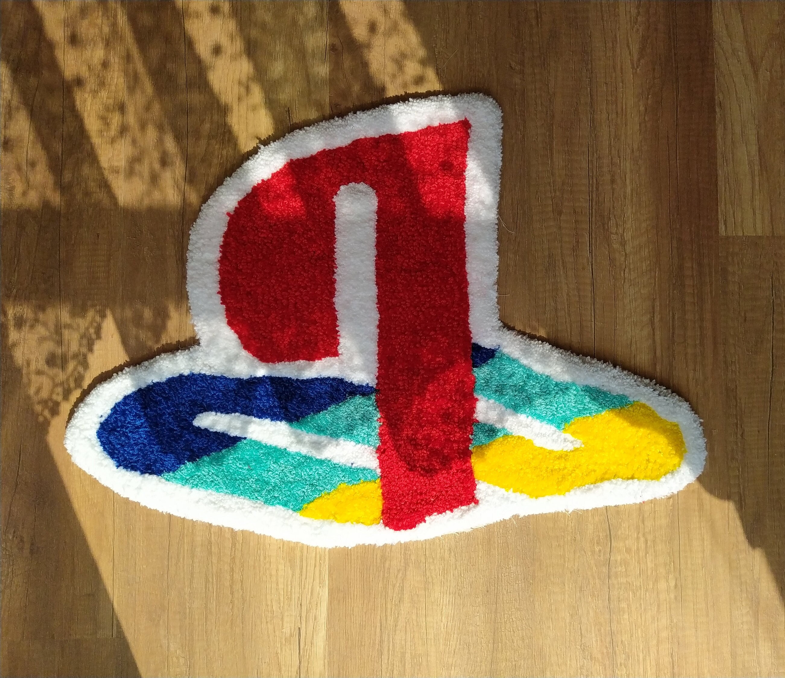 Unique Playstation Logo Tufted Rug Stylish Gaming Decor for Playstation ...