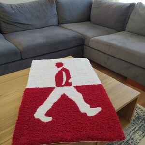 Walking Man Handmade Tufted Rug Home Decor Enjoyable Living Room ...
