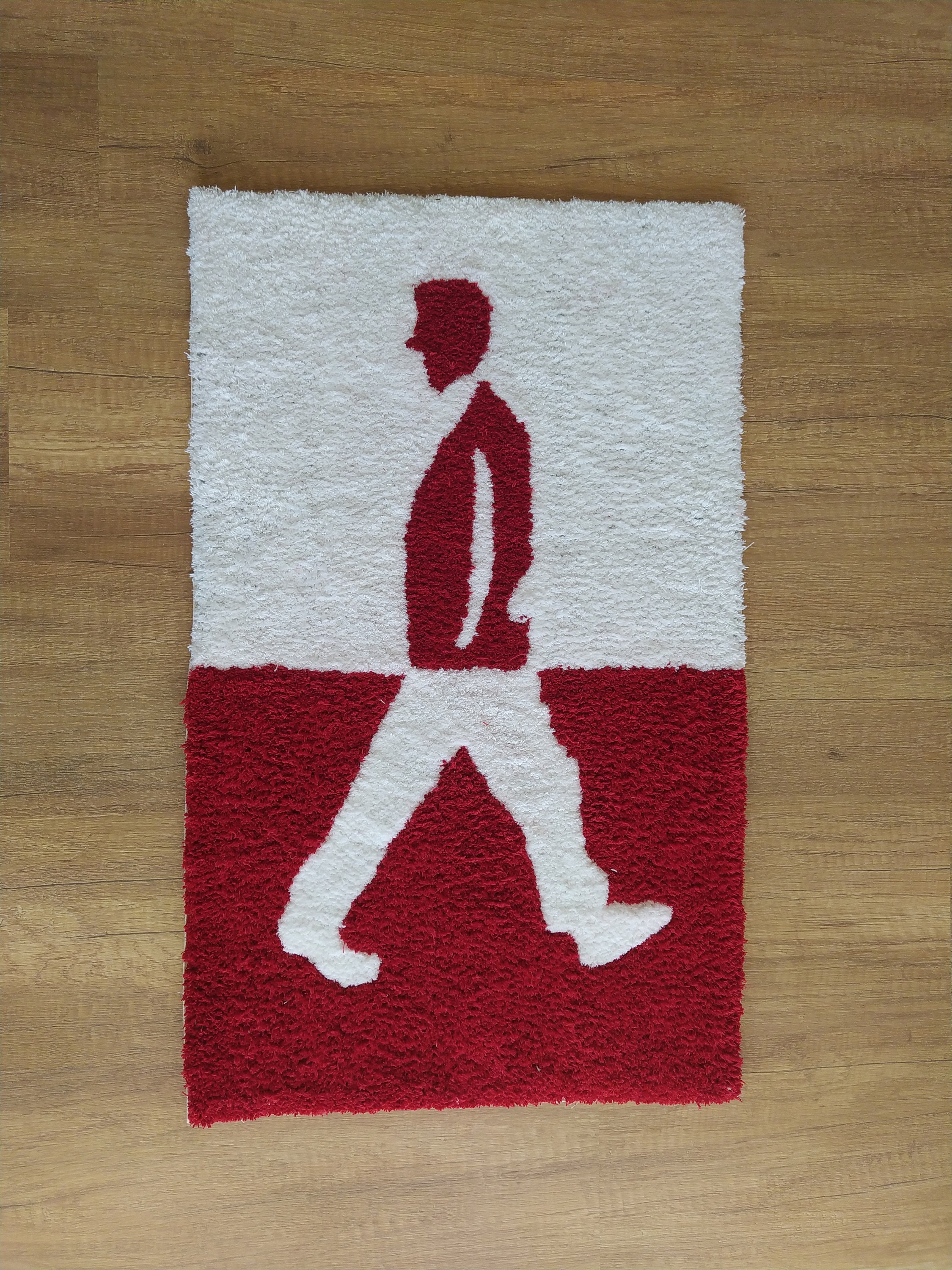 Walking Man Handmade Tufted Rug Home Decor Enjoyable - Etsy