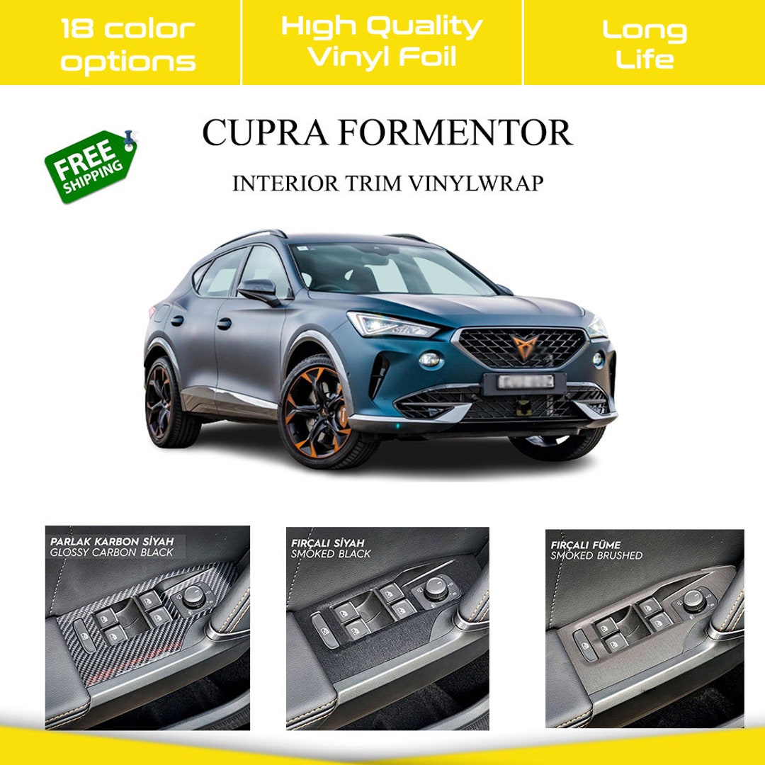 FOR CUPRA FORMENTOR for Special Plated Set Vinyl Foil Custom Cut Long ...