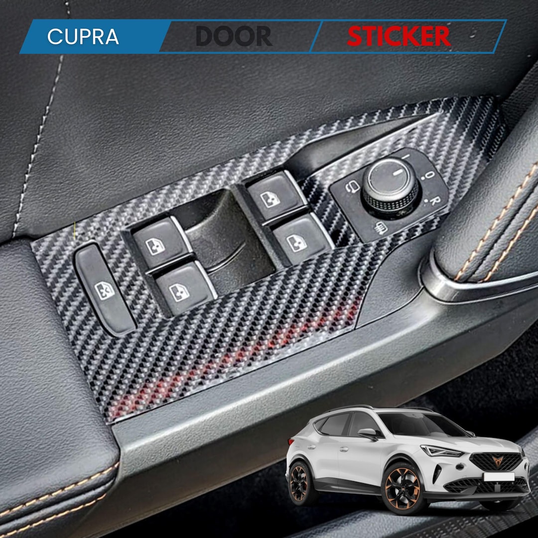 Cupra Formentor Door Interior Carbon Fiber Vinyl Sticker Set - Etsy